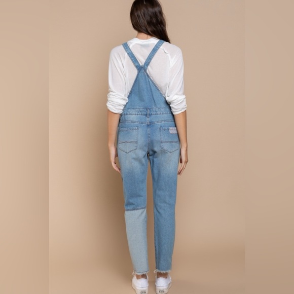 POL | Pants & Jumpsuits | Pol Front Chest Zipper Slim Leg Denim ...